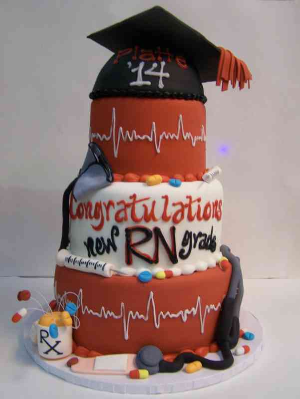 RN graduation cake - le' Bakery Sensual
