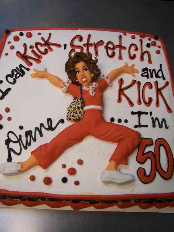 Kick-stretch- kick birthday cake - le' Bakery Sensual
