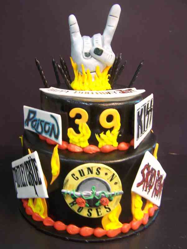 Metal birthday cake - le' Bakery Sensual