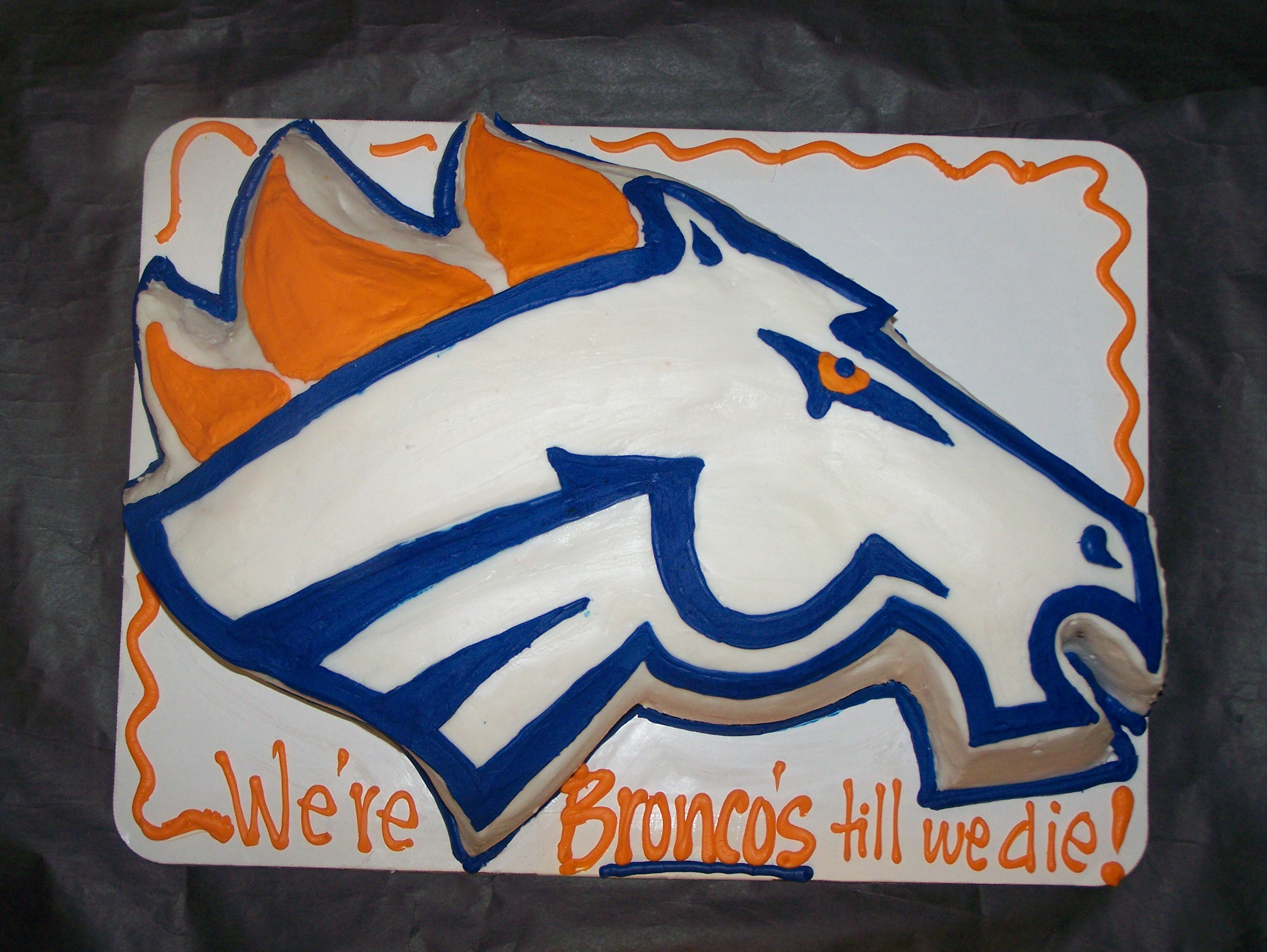 Broncos carved logo - le' Bakery Sensual