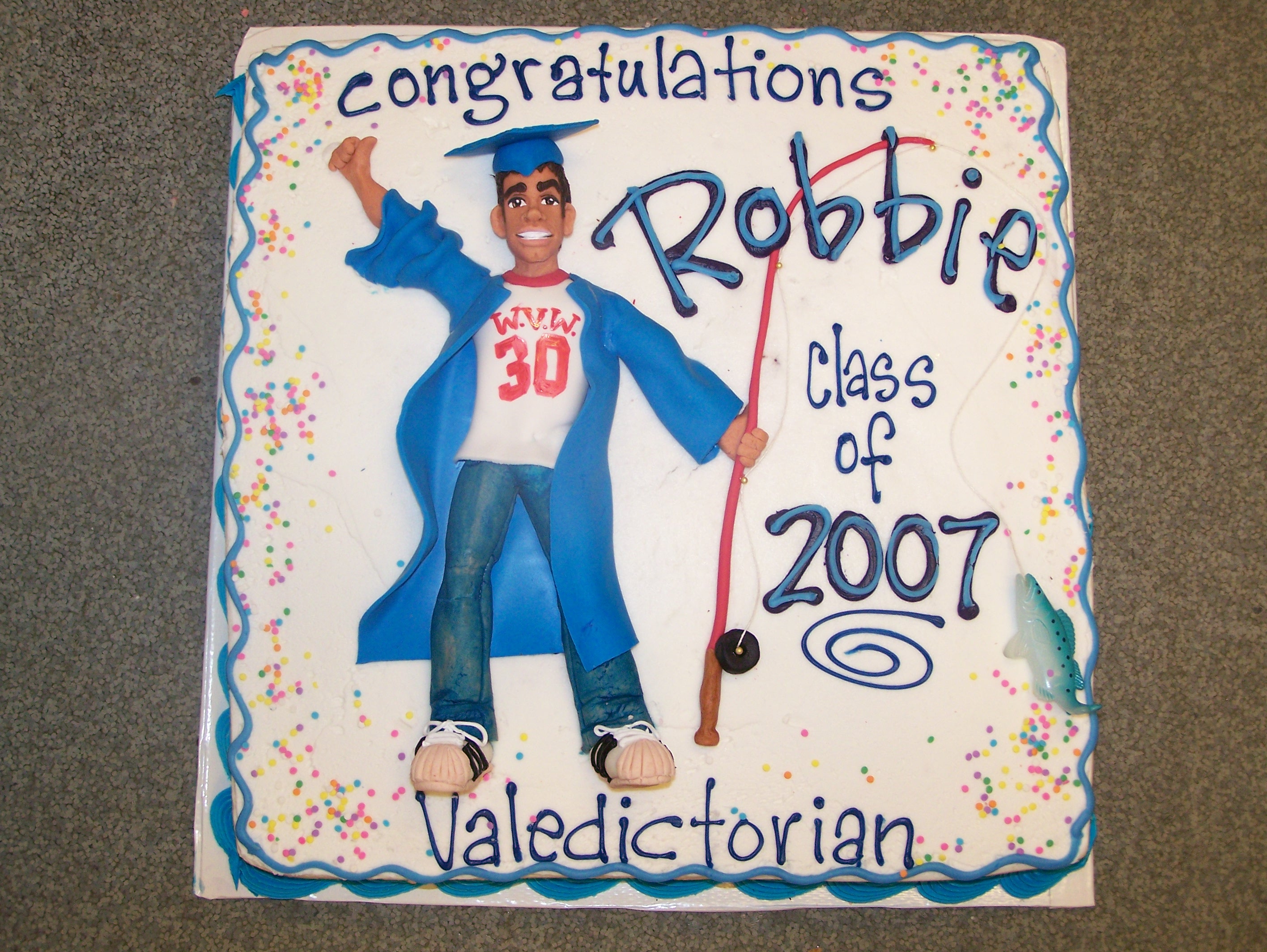 Robbie's fishing graduation - le' Bakery Sensual