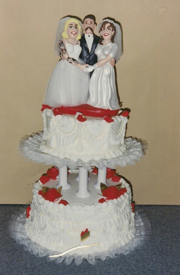 Three-way wedding cake - le' Bakery Sensual