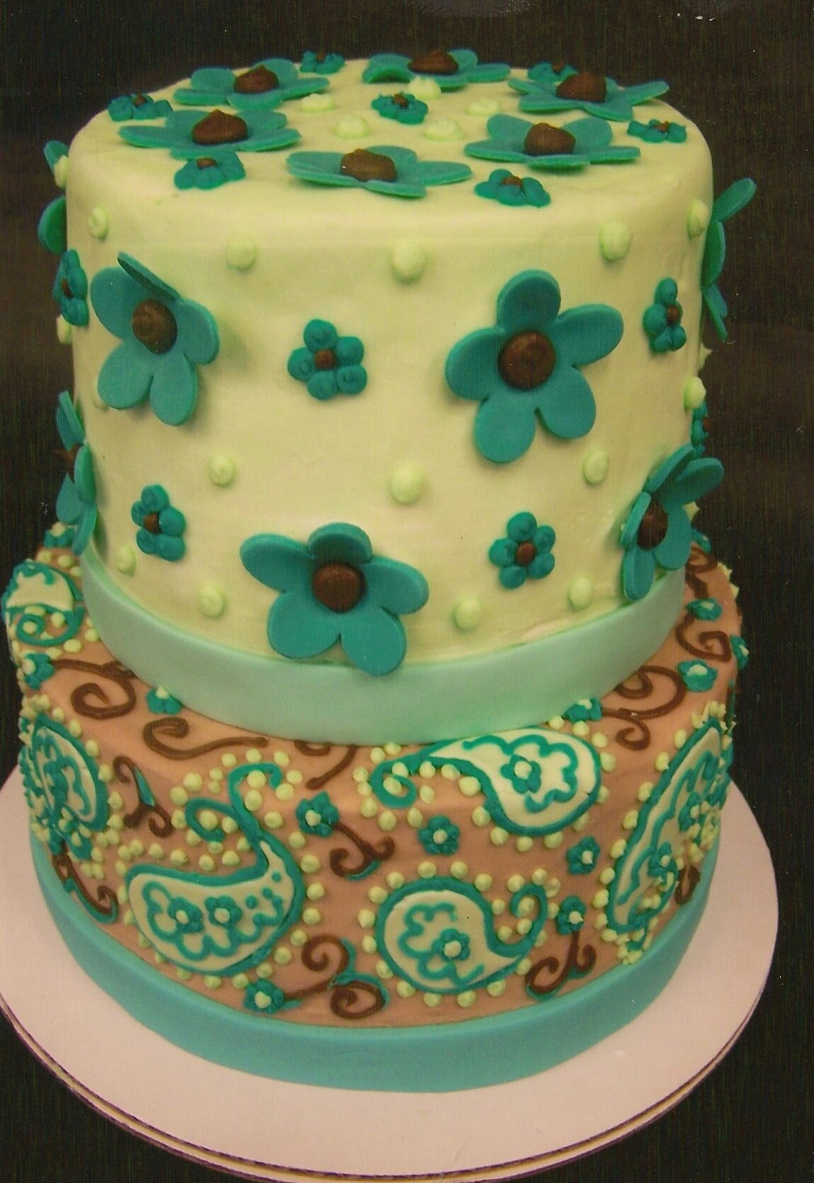 Paisley and flowers cake - le' Bakery Sensual