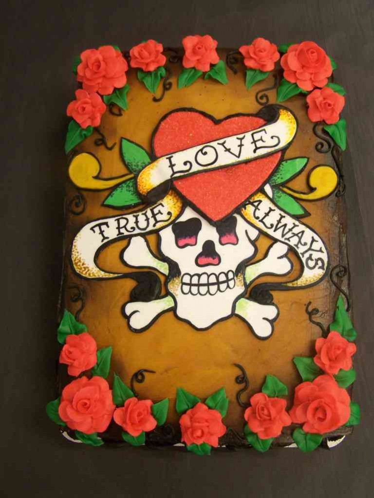 Ed Hardy True Love cake - le' Bakery Sensual