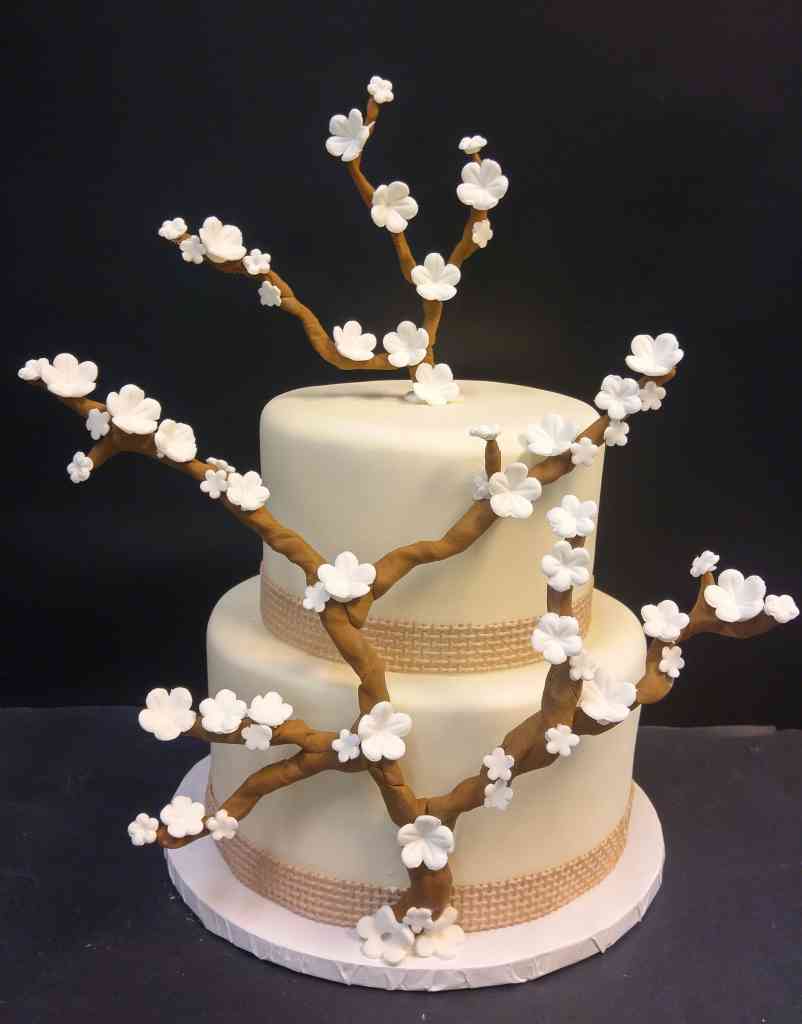 Simple Cherry Blossom Branch cake - le' Bakery Sensual