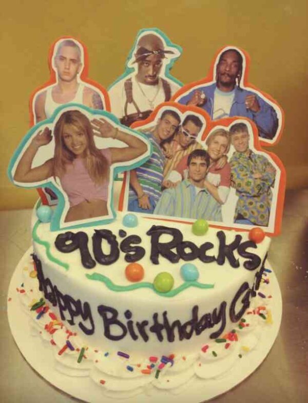 90s Rock Printed cake - le' Bakery Sensual